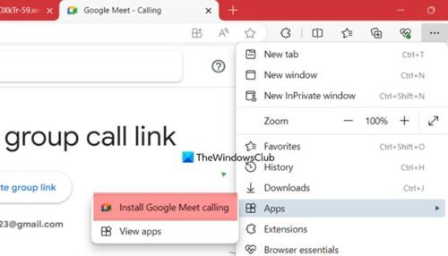 How to install Google Meet on Windows 11/10