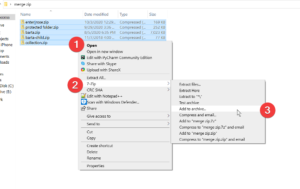 How to split and merge ZIP folders on Windows 11 with 7-Zip