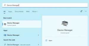 How to open Device Manager in Windows 11
