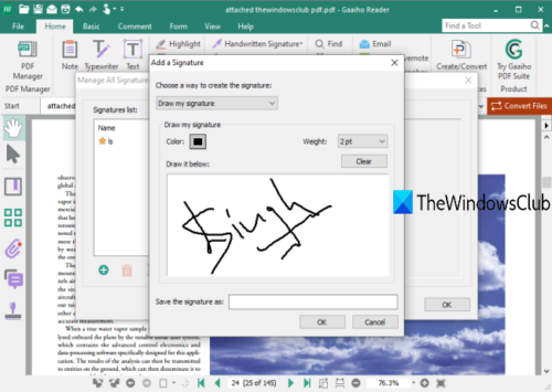 How to sign a PDF using free software or online tools