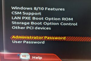How to set and use BIOS or UEFI password on Windows 11