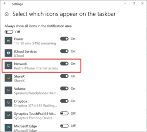 Wi-Fi icon missing or not showing on Taskbar in Windows 11/10