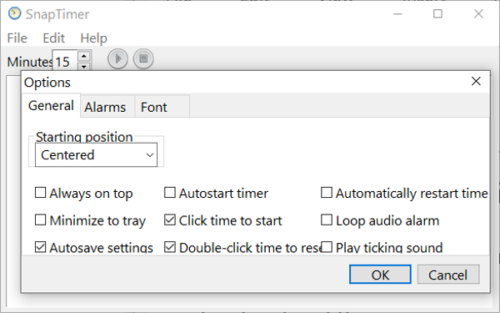 SnapTimer is a free Countdown Timer software for Windows PC