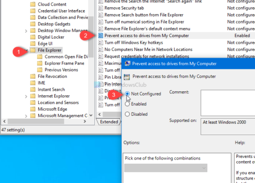 This operation has been cancelled due to restrictions in effect