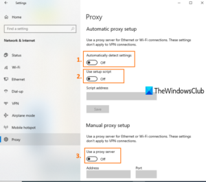 Disable Proxy or Prevent changing Proxy settings in Windows 11