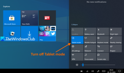 Show desktop button not working or missing in Taskbar in Windows