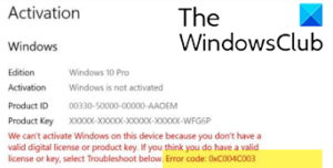 0xC004C003, Activation server determined the product key is blocked