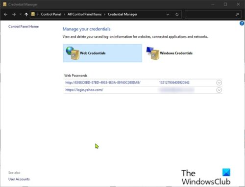 Outlook and other apps won't remember login details