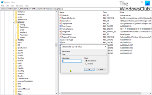 How to enable or disable IP Helper Service in Windows 11/10