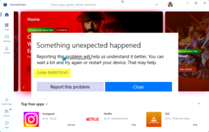 Fix Microsoft Store error 0x80073d01 when installing apps