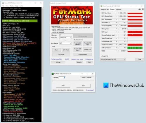 Furmark is a GPU Stress Test Tool to test your Graphics Card