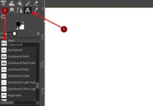 How to download and install new fonts for GIMP photo editor