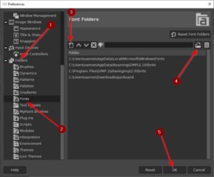 How to download and install new fonts for GIMP photo editor