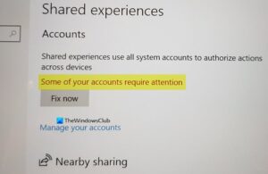 Microsoft account problem notifications always popping up