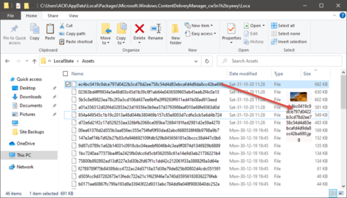 Where are the Login screen pictures saved in Windows 11/10?