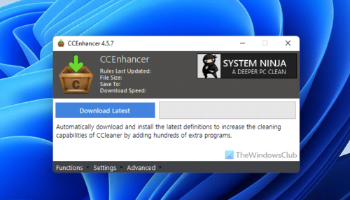 CCEnhancer review: Add more cleaning options to CCleaner
