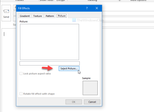 How to change Background Color and Image in Outlook