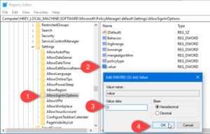 How to disable Sign-in options in Windows Settings in Windows 11