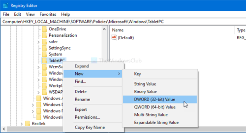 How to enable or disable Tablet PC touch input in Windows 11/10