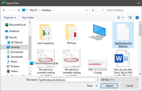 How to open TSV files on Windows PC