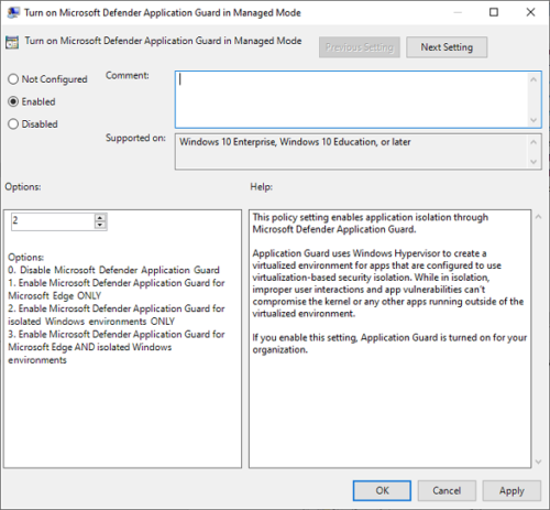 How to Enable Microsoft Defender Application Guard on Windows