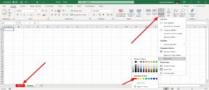 How to change Worksheet Tab Color in Excel