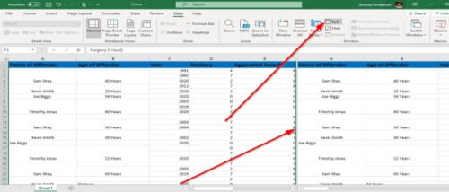 How to Freeze and Split Panes in Excel worksheets