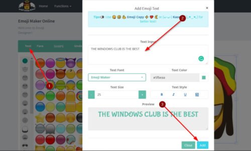 How to make Emojis online using the the web browser