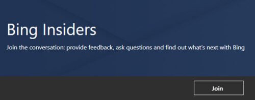 Join the Bing Insiders Program: Provide feedback & Ask questions