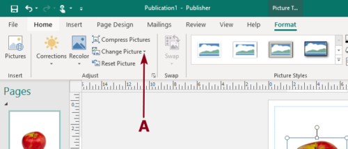 Add, Move and Modify Image or Picture in Publisher