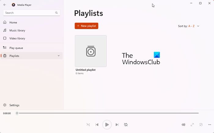 Create Playlist or Radio Station on Media Player on Windows 11 Create Playlist or Radio Station on Media Player on Windows 11