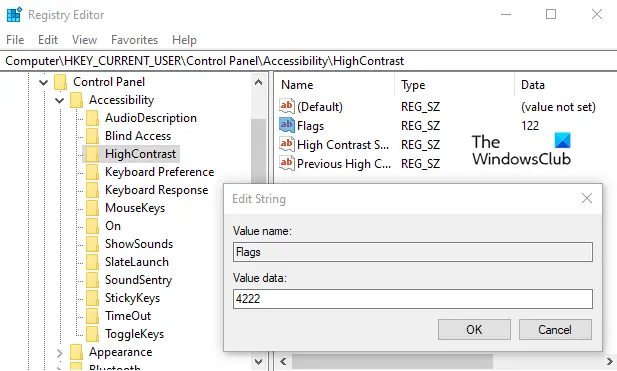 Disable High Contrast Warning Message, Sound in Windows 11 Disable High Contrast Warning Message, Sound in Windows 11