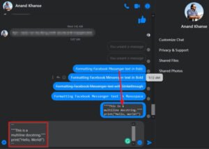 How to format text in Facebook Messenger and WhatsApp
