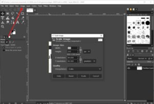 How to crop, rotate, and change Image size in GIMP