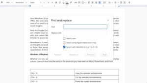 Google Docs Keyboard Shortcuts for Windows 11 PC