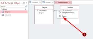 How to Create, Edit and Delete a Table Relationship in Access