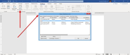How to use Mail Merge for Letters in Word