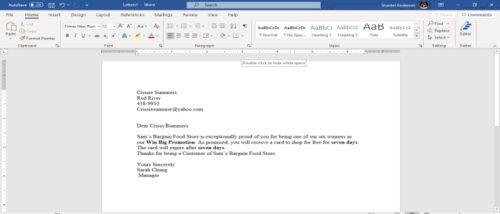 How to use Mail Merge for Letters in Word