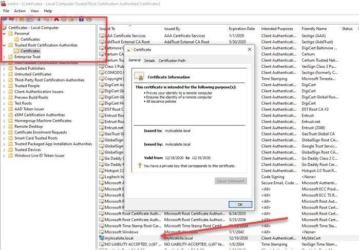 How to create Self-signed SSL Certificates in Windows 11/10 How to create Self-signed SSL Certificates in Windows 11/10