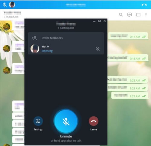 How to create a Group in Telegram and use Voice Chat feature