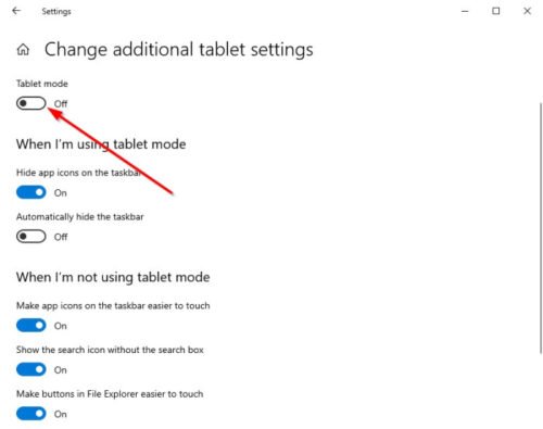 How to Enable or Disable Tablet Mode in Windows 10