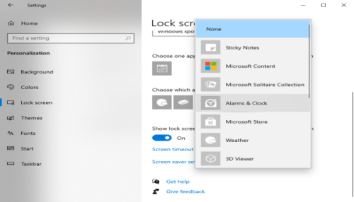 How to add Apps to Lock Screen in Windows 11
