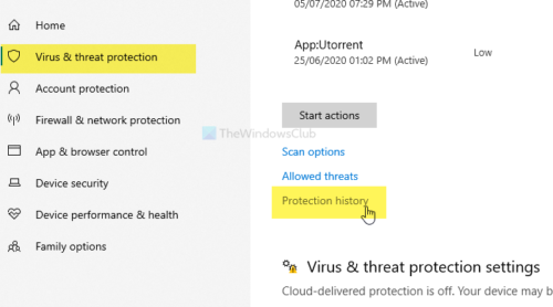 How to manually allow a blocked file or app in Windows Security