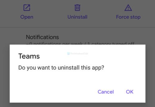 How to uninstall Microsoft Teams in Windows 11 and Android