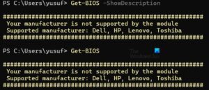 List computer BIOS settings using the GetBIOS PowerShell module
