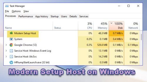 Explaining Modern Setup Host in Windows 11/10. Is it safe?