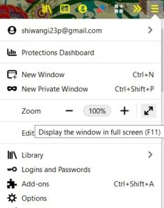 How to open Chrome, Edge or Firefox browser in Full Screen mode