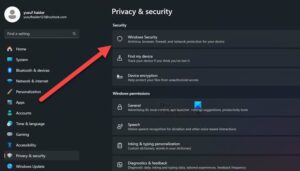 How to open Windows Security in Windows 11/10