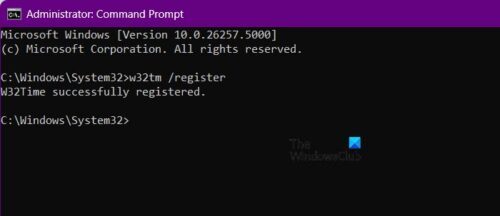 The Time service encountered and was forced to shut down