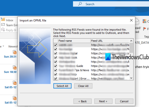 How to import or export RSS Feed subscriptions in Outlook